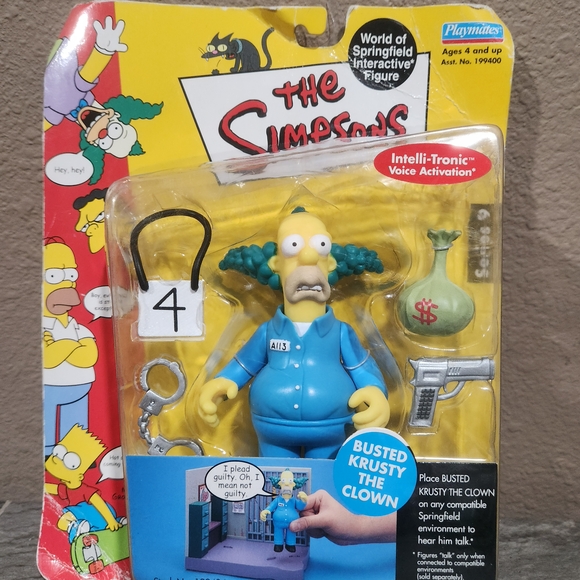 Playmates Toys | Toys | The Simpsons Busted Krusty The Clown Figure ...